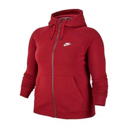 Nike Sportswear Große Größen: Kapuzensweatjacke, dunkelrot, Gr.XL