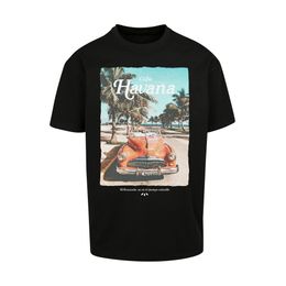 Mister Tee T-Shirt 'Havana Vibe' Herren Gr&ouml;&szlig;e XL sand / hellblau / khaki / rostrot