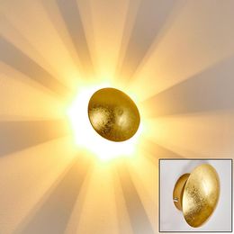 hofstein Mezia Wandleuchte Gold, 1-flammig