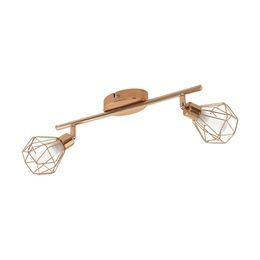 Eglo Leuchten Eglo ZAPATA Deckenspot LED Kupferfarben, 2-flammig