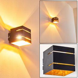 hofstein Varco Wandleuchte Schwarz, 1-flammig