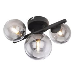 Globo RIHA Deckenleuchte LED Rauchfarben, 3-flammig