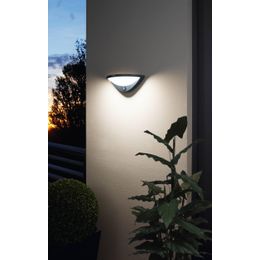 Eglo Leuchten EGLO BELCREDA Wandleuchte LED Anthrazit, 1-flammig, Bewegungsmelder