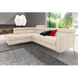 COTTA Polstergarnitur Sammy, (Set), weicher und kuschiliger Sitzkomfort, mit extra tiefen Sitzflächen, beige