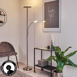 hofstein Wonsbek Deckenfluter LED Nickel-Matt, 2-flammig
