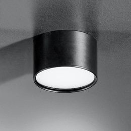 AI LATI Mine LED Deckenleuchte, zylindrisch &Oslash; 9 H: 5,7 cm, schwarz matt/wei&szlig; LD0090N3