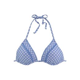 Buffalo Bikinitop Damen Gr&ouml;&szlig;e 70 blau / wei&szlig;