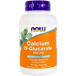 Now Foods, Calcium D-Glucarate, 500 mg, 90 Veggie Kapseln []