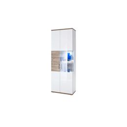 U.N.O uno Vitrine Zypern ¦ weiß ¦ Maße (cm): B: 70 H: 199 T: 37.0 » Höffner