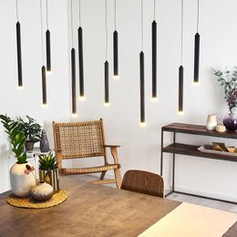hofstein Porquera Pendelleuchte LED Schwarz, 11-flammig