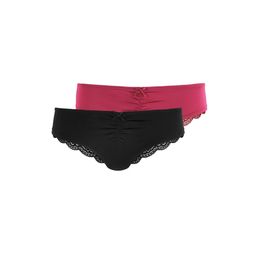 Lascana String Damen Gr&ouml;&szlig;e L rot / schwarz