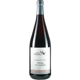 WeinGut Weiberle Trollinger mit Lemberger 1,0 L Cuv&eacute;e 2023 Halbtrocken - W&uuml;rttemberg &ndash; Rotwein Qualit&auml;tswein