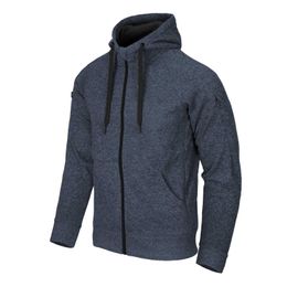 Helikon-Tex Covert Tactical Hoodie FullZip melange blau Größe M