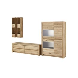 Wöstmann WÖSTMANN Wohnwand Soleo 3000 ¦ holzfarben ¦ Maße (cm): B: 310 H: 201 T: 52.0 » Höffner