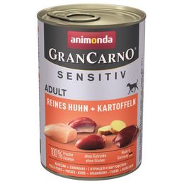 animonda GranCarno Adult Sensitive Huhn & Kartoffeln 6 x 400g Hundefutter