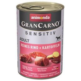 animonda GranCarno Adult Sensitive Rind & Kartoffeln 6 x 400g Hundefutter