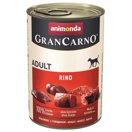 animonda GranCarno Adult Rindfleisch pur 6 x 400g Hundefutter