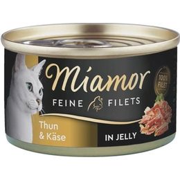 Miamor Feine Filets Thunfisch & Käse 24 x 100g