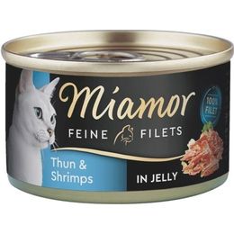 Miamor Feine Filets Heller Thunfisch & Shrimps 24 x 100g