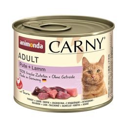 animonda Cat Dose Carny Adult Pute & Lamm 6 x 200g Katzenfutter getreidefrei