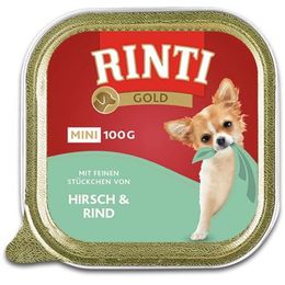 Rinti Gold mini Hirsch & Rind 16 x 100g Hundefutter