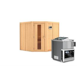 KARIBU HOLZTECHNIK GMBH Jarin Eck, 9kW Bio ext.Strg mit einer Energiespartür