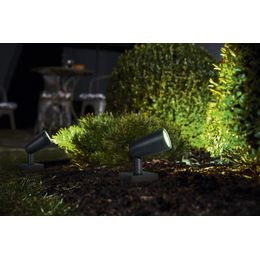 LEDVANCE GARDEN SPOT Aussenwandleuchte Grau, 1-flammig, Farbwechsler