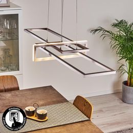 hofstein Omega Pendelleuchte LED Silber, 1-flammig