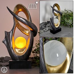 hofstein Benevento Solarleuchte LED Gold, Silber, 1-flammig