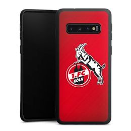 DeinDesign Handyhülle 1. FC Köln Offizielles Lizenzprodukt EffZeh 1. FC Köln rot, Samsung Galaxy S10 Silikon Hülle Premium Case Handy Schutzhülle