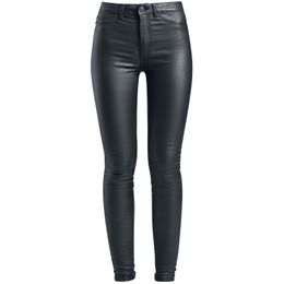 Noisy may NMCallie High Waist Skinny Coated Pants Jeans schwarz in L