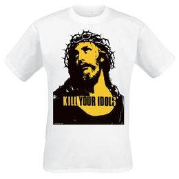 Sprüche Kill Your Idols (Band) T-Shirt weiß in L