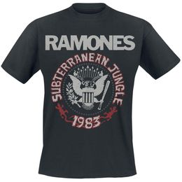 Ramones Subterranean Jungle T-Shirt schwarz in XL