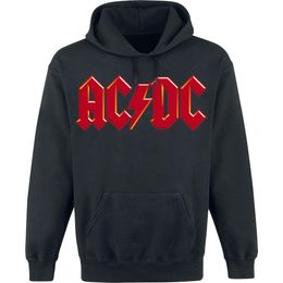 ACDC AC/DC Red Logo Kapuzenpullover schwarz in M