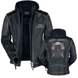 Amon Amarth EMP Signature Collection Lederjacke schwarz in M