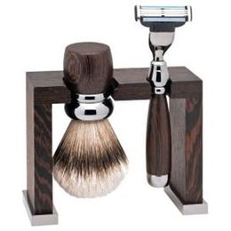 ERBE® ERBE Shaving Shop Rasiersets Geschenkset Rasierer Wengeholz 1 Stk. + Rasierpinsel Wengeholz 1 Stk. + Rasier- und Rasierpinselhalter Wengeholz 1 Stk.