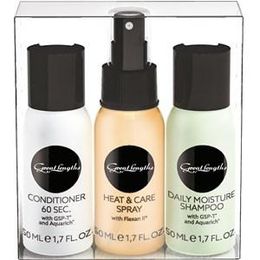 Great Lengths Haare Haarpflege Travel Set Daily Moisture Shampoo 50 ml + Heat & Care Spray 50 ml + Conditioner 60 Sec. 50 ml