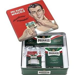 Proraso Herrenpflege Refresh Geschenkset Pre-Shave Creme 100 ml + Rasiercreme 150 ml + After Shave Balsam 100 ml