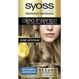 SYOSS Colorationen Oleo Intense 7-58 Kühles Beige-Blond Stufe 3Öl-Coloration