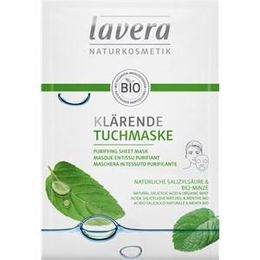 lavera Gesichtspflege Faces Masken Natürliche Salizylsäure & Bio-MinzeKlärende Tuchmaske