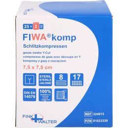 Fink & Walter Schlitzkompressen 7,5x7,5 cm steril 8fach 25X2 St