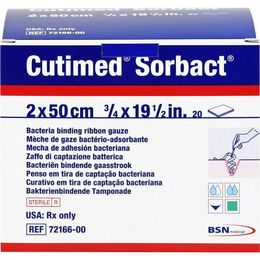 EurimPharm Arzneimittel Cutimed Sorbact Tamponaden 2x50 cm 20 St