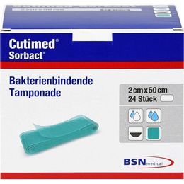 ToRa Pharma Cutimed Sorbact Tamponaden 2x50 cm 24 St