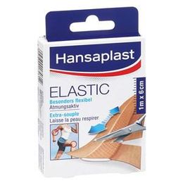 Hansaplast Gesundheit Pflaster Elastic 1 m x 6 cm