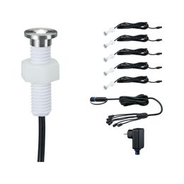 Paulmann Einbauleuchten-Set 'Plug & Shine' 5 Leuchten 1,8 lm silber