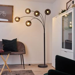 hofstein Mesas Bogenlampe Anthrazit, 5-flammig