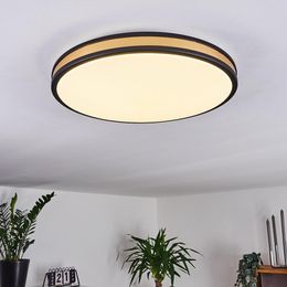 hofstein Kirtland Deckenpanel LED Gold, Schwarz, 1-flammig