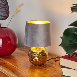 hofstein Beddie Tischleuchte Gold, 1-flammig