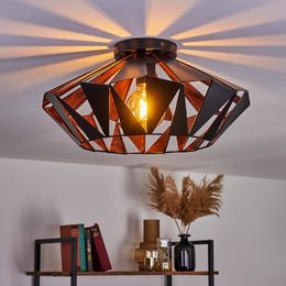 hofstein Corralejo Deckenleuchte Schwarz, 1-flammig