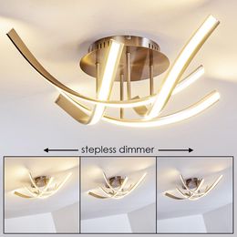 hofstein Aranu Deckenleuchte LED Nickel-Matt, 4-flammig